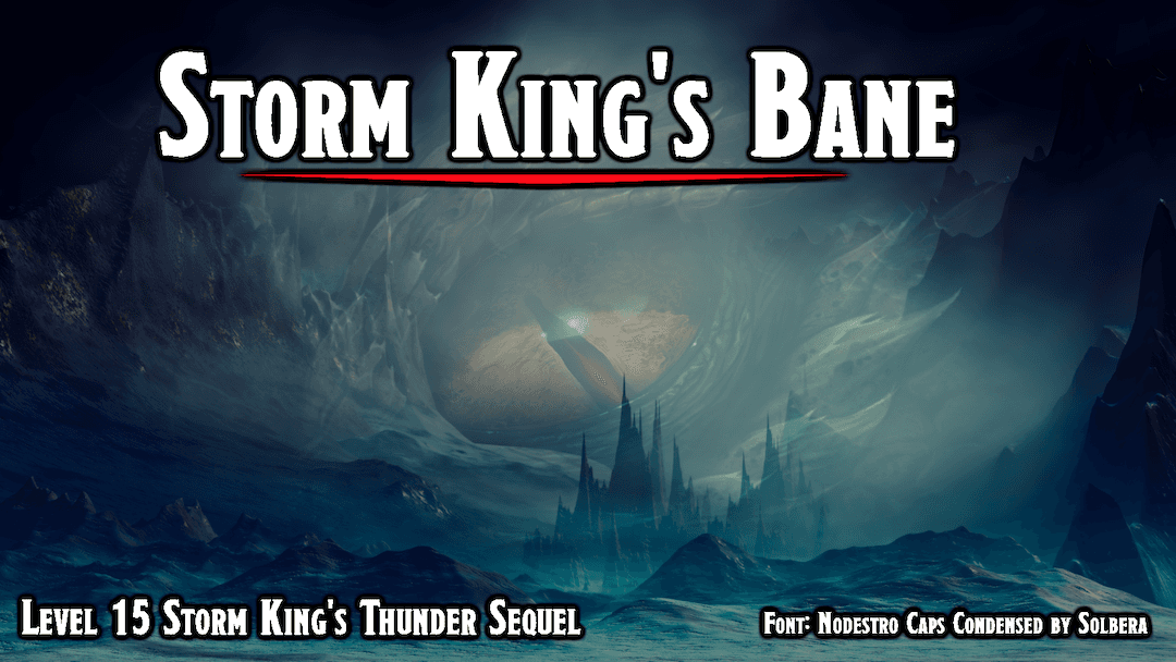 Play Dungeons & Dragons 5e Online | Storm King's Bane! - 5E Homebrew ...