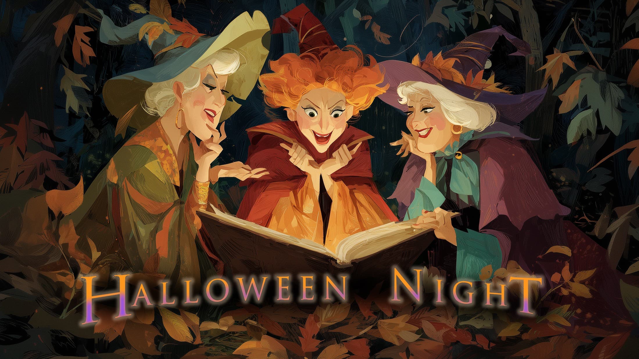 Halloween Night | Hocus Pocus style One-Shot | Kids on Brooms