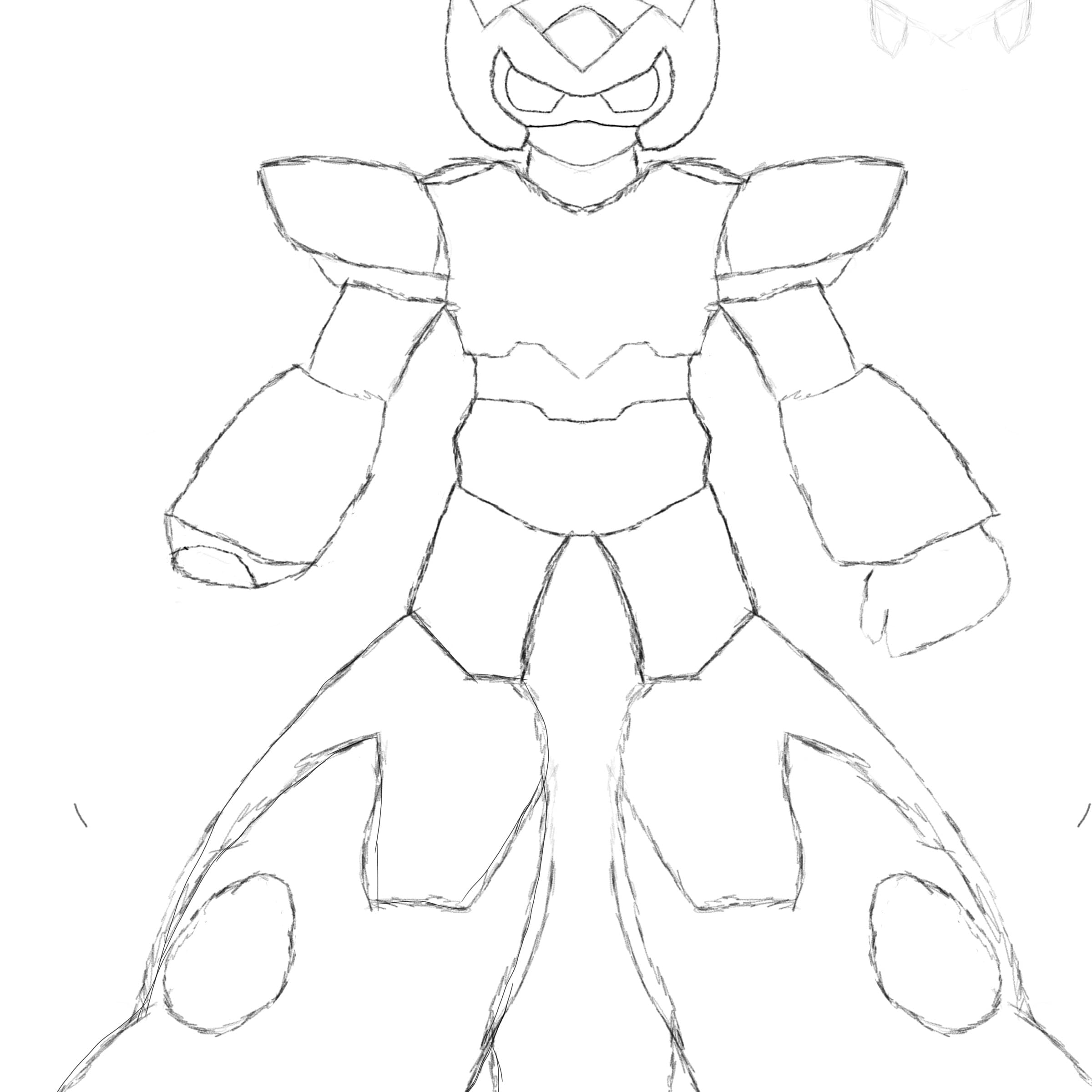 megaman x coloring pages